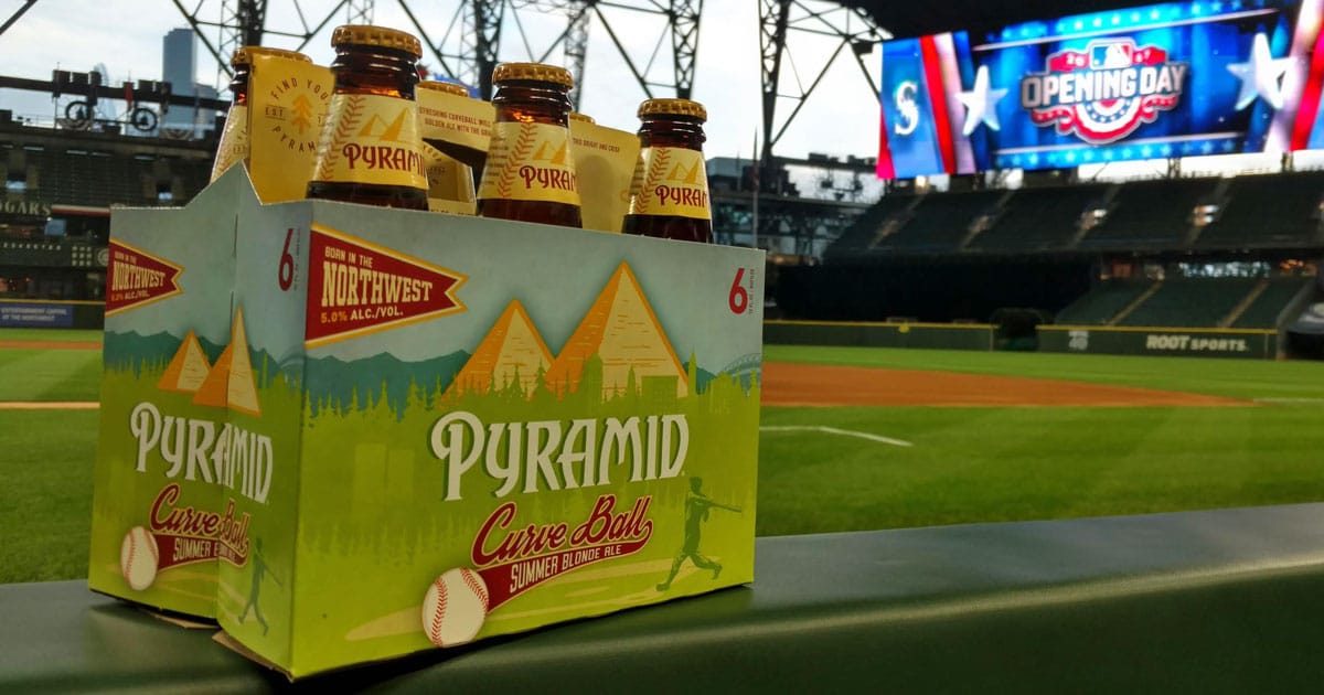 Curve Ball Blonde Ale - Pyramid Brewing Co - Baseball Life