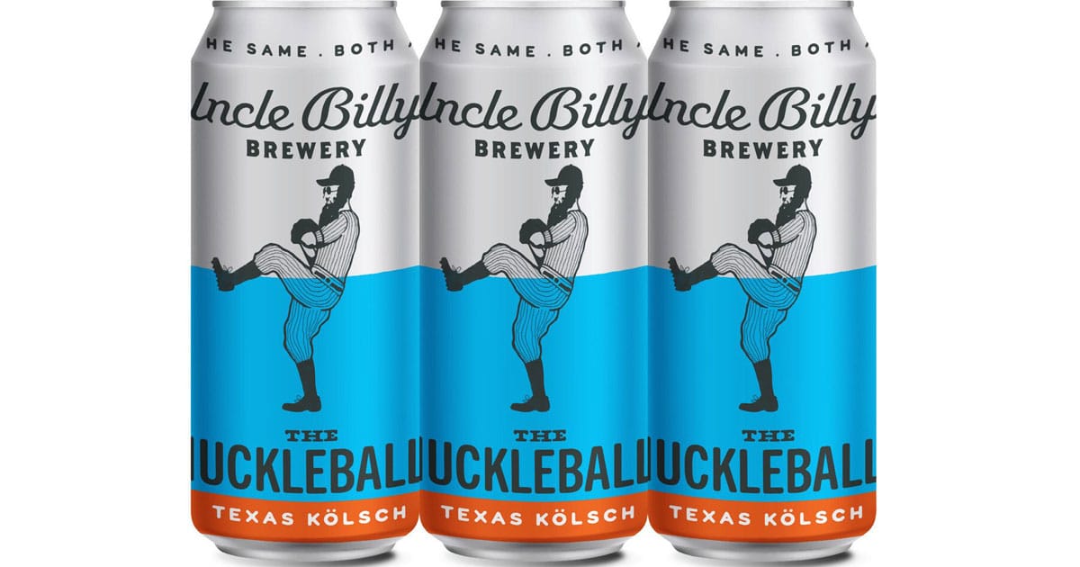 The Knuckleballer Texas Kolsch - Uncle Billy's Brewery - Baseball Life