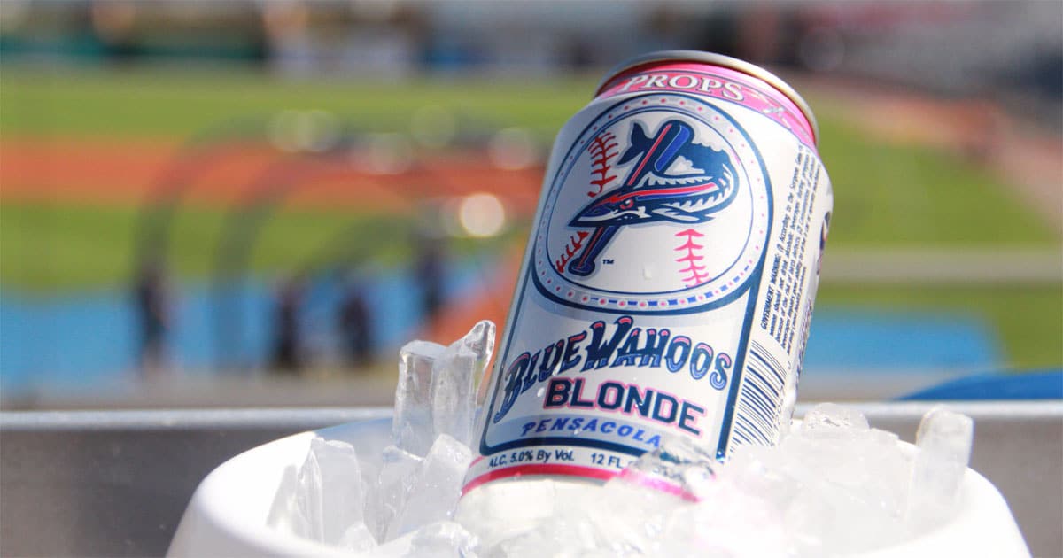 Blue Wahoos Blonde Ale - Props Craft Brewery - Baseball Life