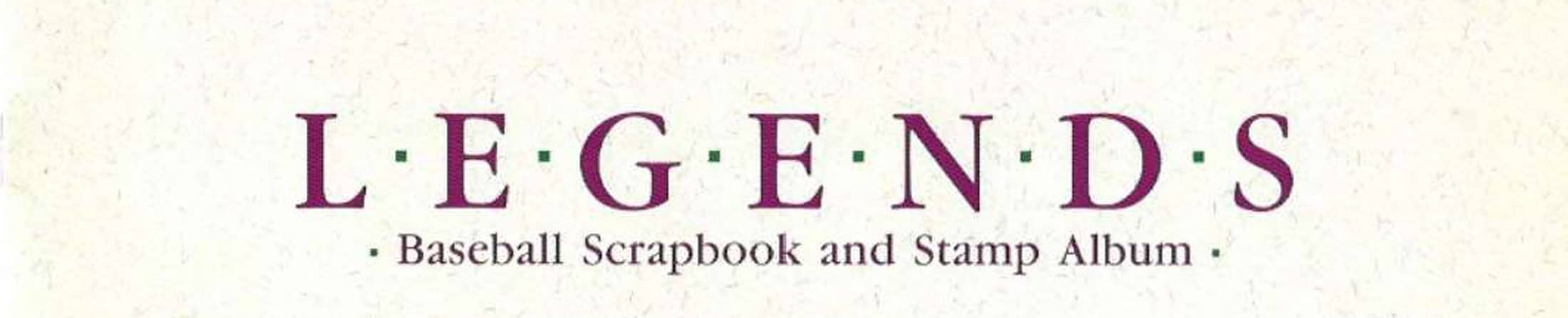 Legends – Baseball Stamp Album - U.S. Postage Stamps - Baseball Life