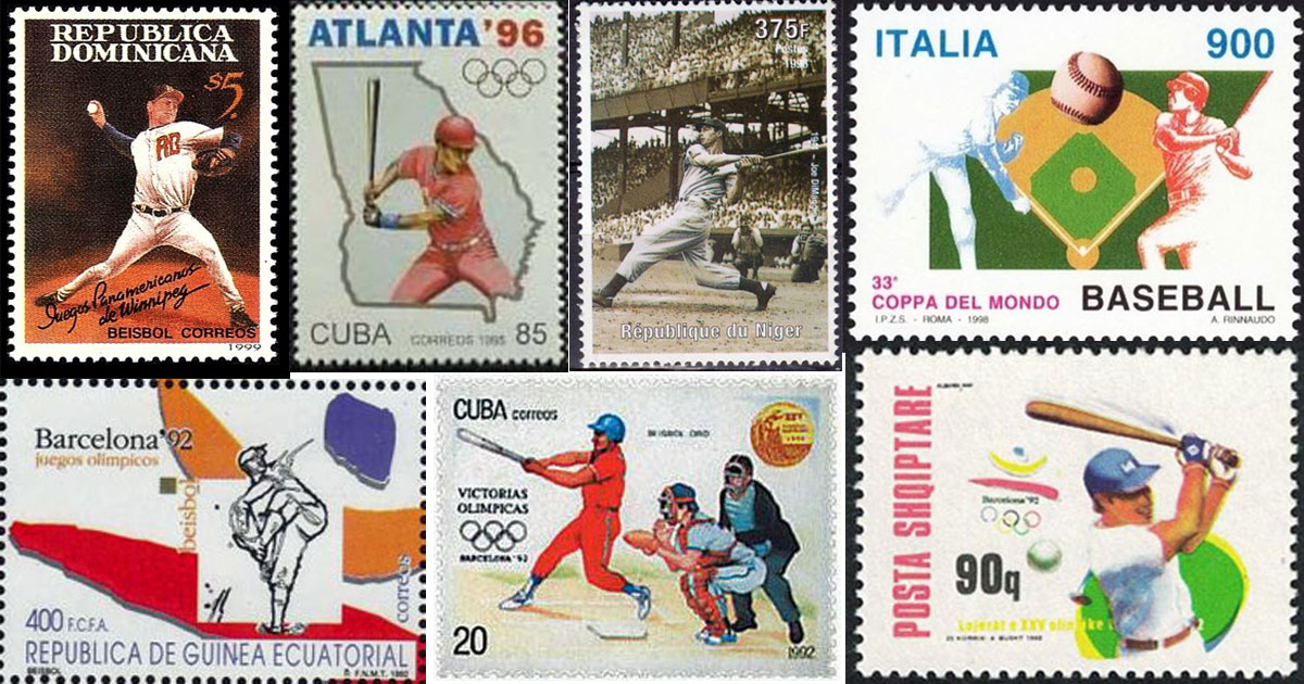 Int'l Baseball Postage Stamps (1990-1994) - Baseball Life
