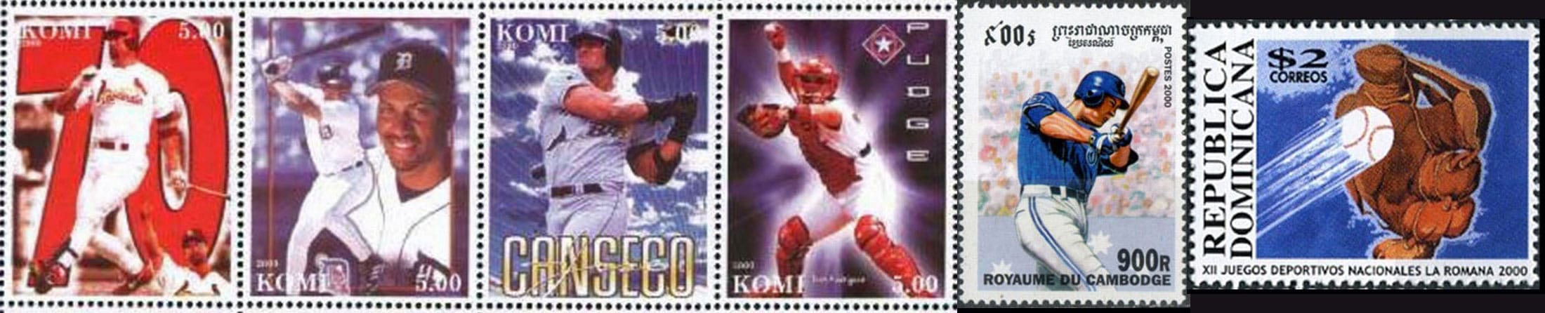 Int'l Baseball Postage Stamps (2000) - Baseball Life