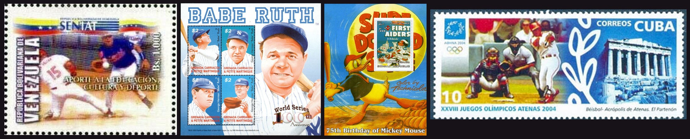 Int'l Baseball Postage Stamps (2004) - Baseball Life