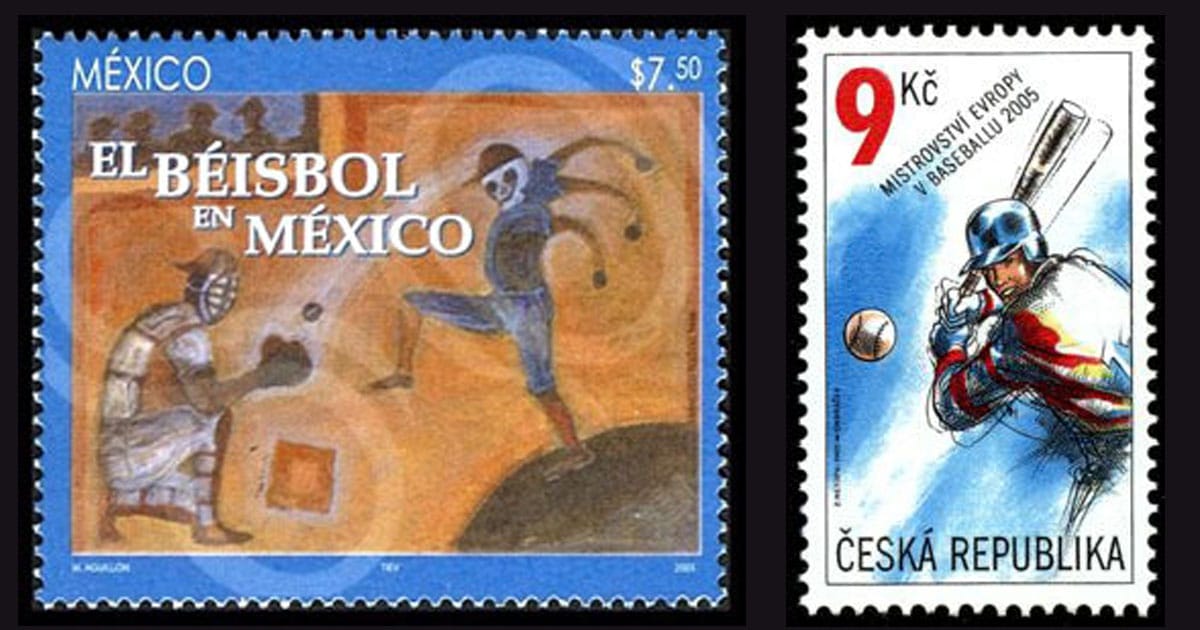 Int'l Baseball Postage Stamps (2005) - Baseball Life