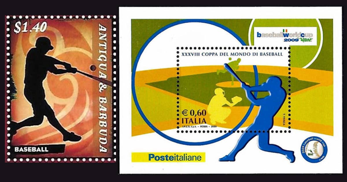 Int'l Baseball Postage Stamps (2009) - Baseball Life