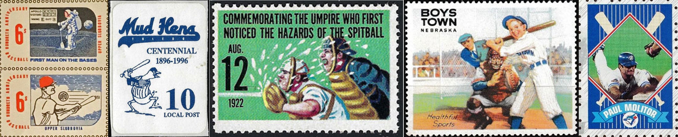 Baseball Stamps, Non-Postage - Baseball Life