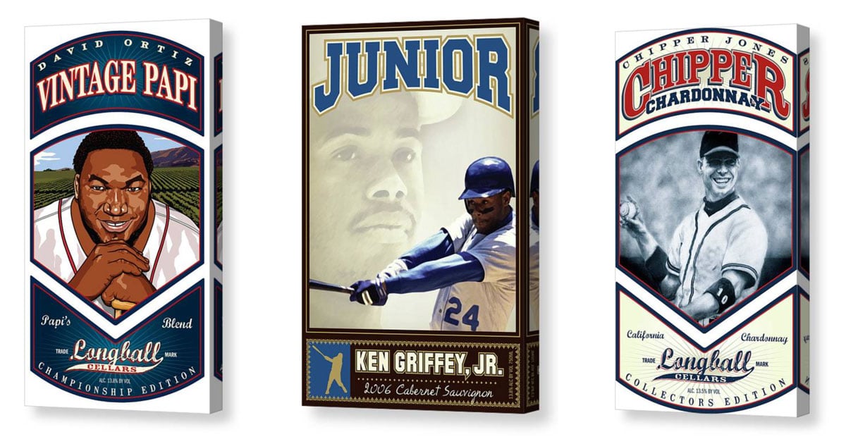 Shop Baseball Wine Label Art - Baseball Life