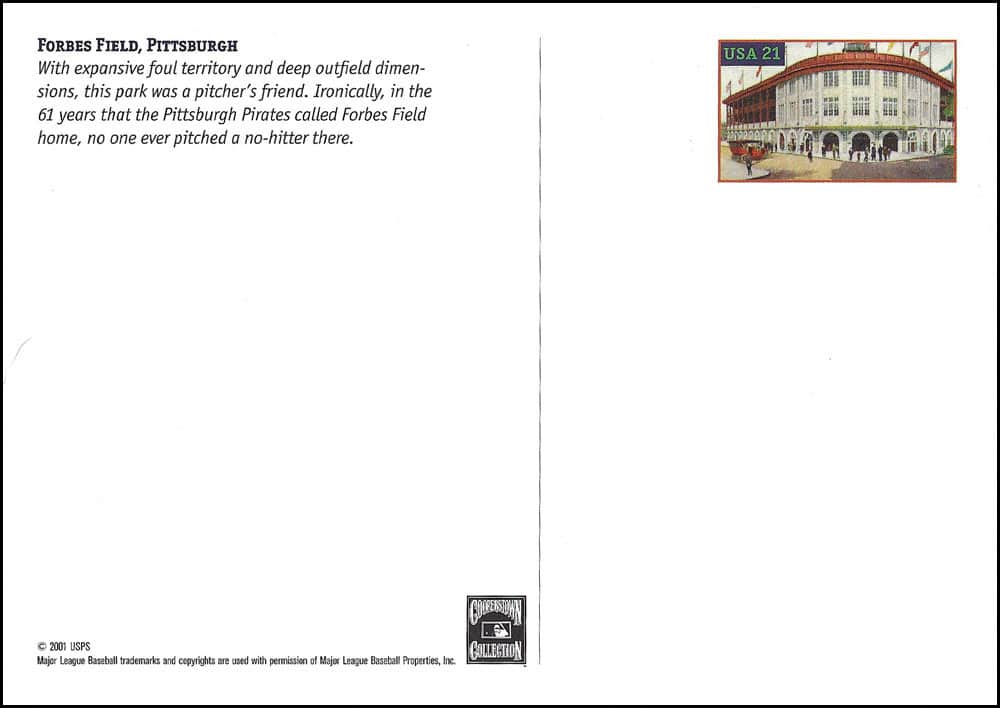 2001 Legendary Playing Fields - U.S. Postage Stamps - Baseball Life