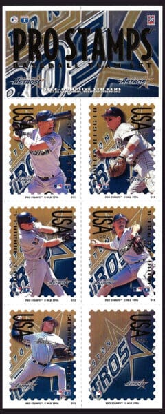 1996 MLB Pro Stamps - U.S. Postage Stamps - Baseball Life