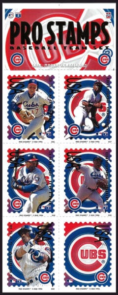 1996 MLB Pro Stamps - U.S. Postage Stamps - Baseball Life