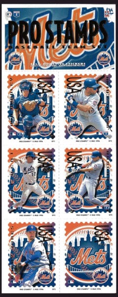 1996 MLB Pro Stamps - U.S. Postage Stamps - Baseball Life