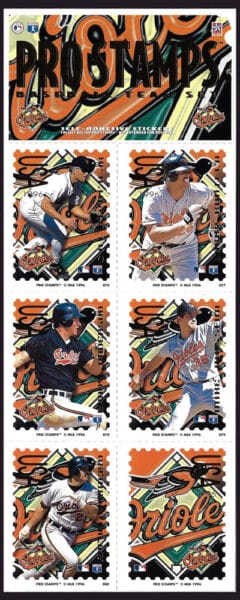 1996 MLB Pro Stamps - U.S. Postage Stamps - Baseball Life