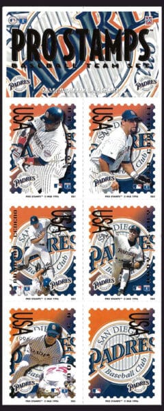 1996 MLB Pro Stamps - U.S. Postage Stamps - Baseball Life