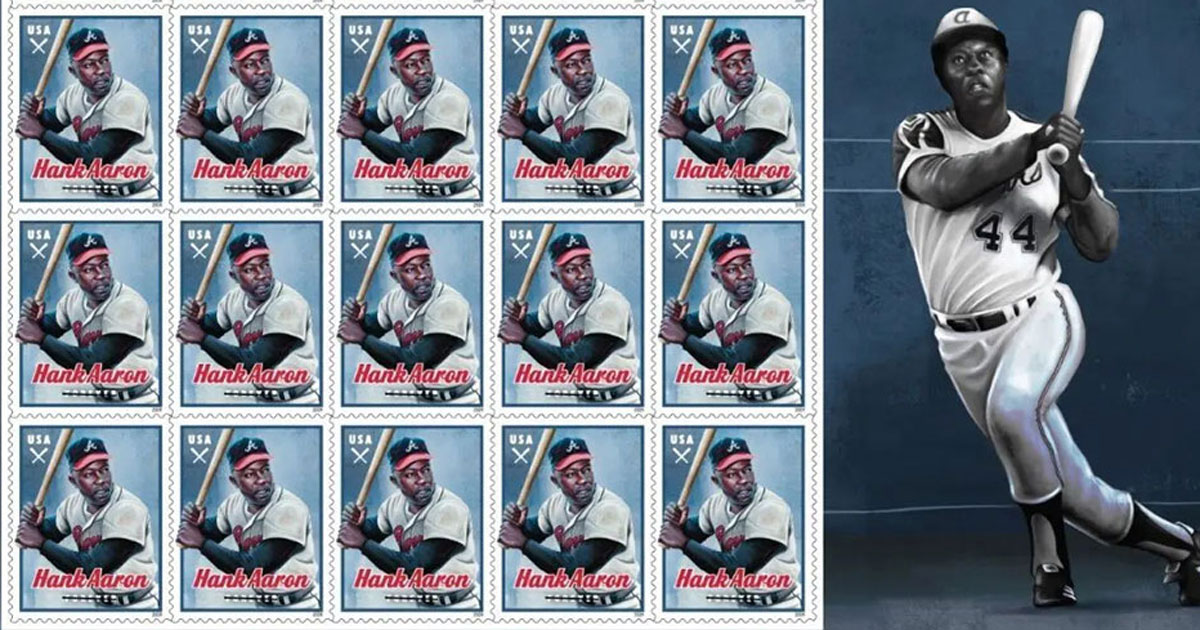 2024 Hank Aaron - U.S. Postage Stamps - Baseball Life