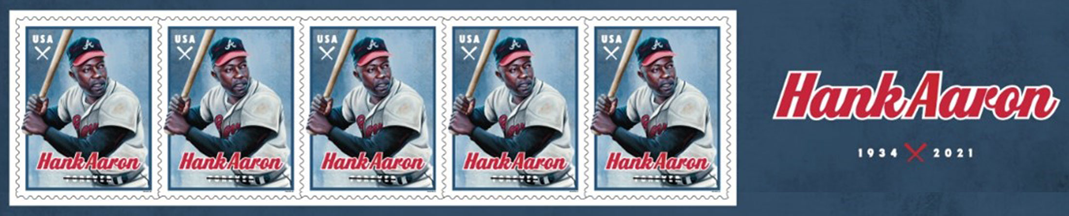 2024 Hank Aaron - U.S. Postage Stamps - Baseball Life