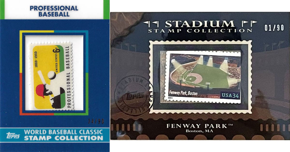 Topps Baseball Stamp Cards - U.S. Postage Stamps - Baseball Life